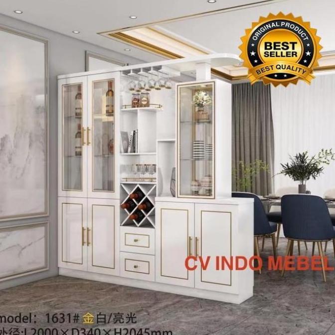 Jual Pembatas Ruangan Buffet Partisi Lemari Penyekat Impor Ready ...