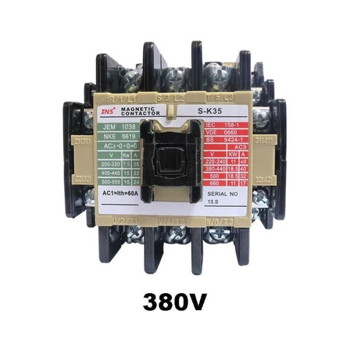 Jual EELIC COM-SK35-380v Contactor Ac Magnetic 3P AC 60A 380V 50 - 60 ...