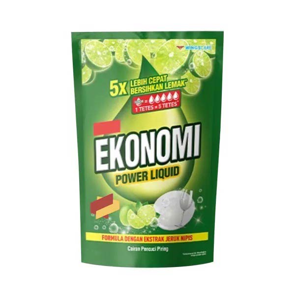 Jual EKONOMI POWER LIQUID JERUK NIPIS POUCH 650 ML | Shopee Indonesia