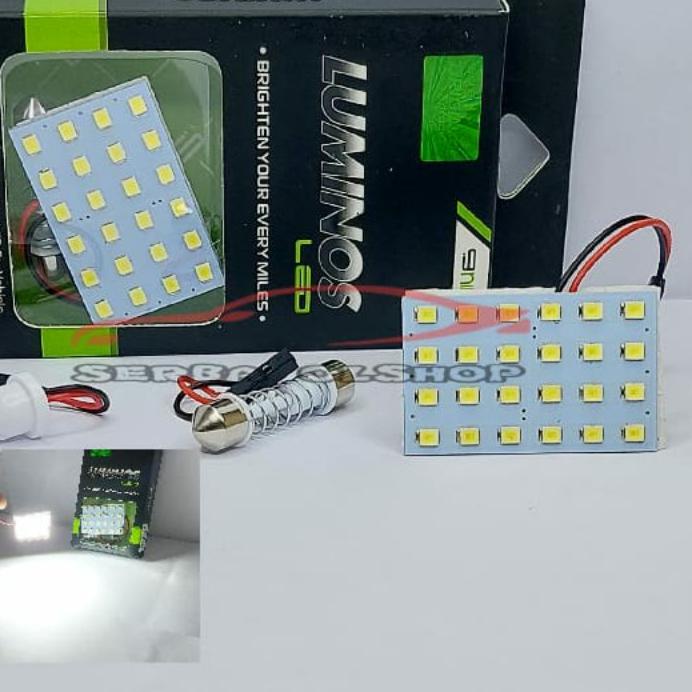 Jual LAMPU LED CABIN/ KABIN MOBIL 2835 24 MATA WHITE LUMINOS UNIVERSAL ...