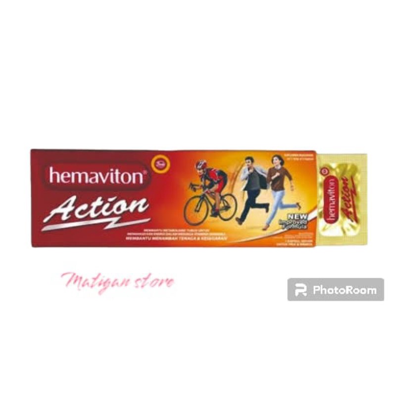 Jual Hemaviton Action 1 Strip 5 Kapsul, Multivitamin Stamina Tubuh ...
