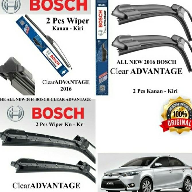 Jual Wifer Vios Gen3 Original BOSCH Clear Advantage Frameless Karet Wiper | Shopee Indonesia