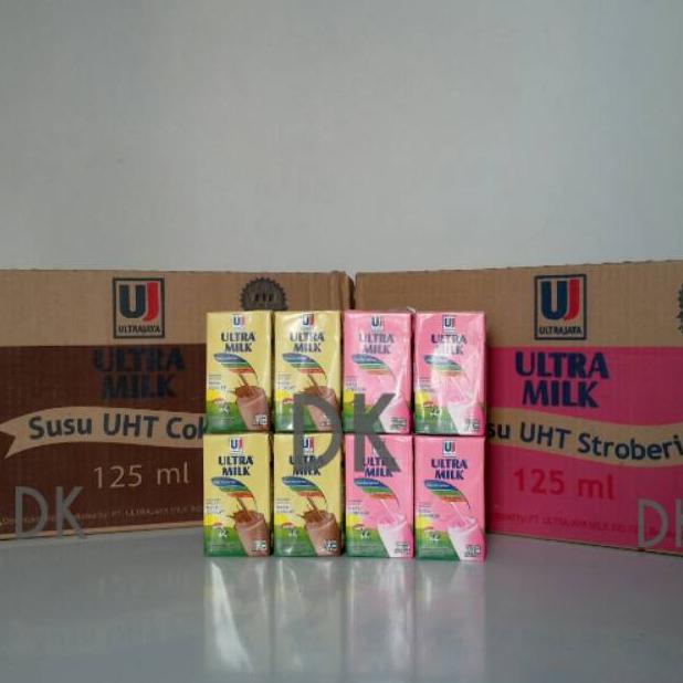 Jual susu uht ultra 125 ml per dus isi 40 pcs susu ultra 125 Non COD ...