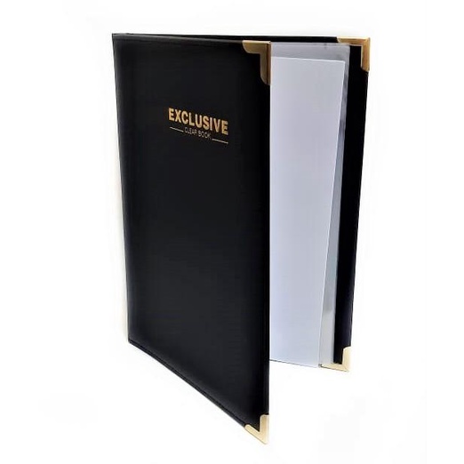 Jual Terlaris Map Dokumen Ijazah 40 Lbr Folio F4 Hitam Display Book ...
