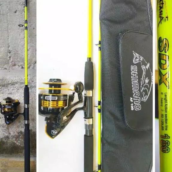 Jual SET PANCING LAUT DENGAN JORAN FIBER KEKUATAN 120LBS SETARA 60KG ...