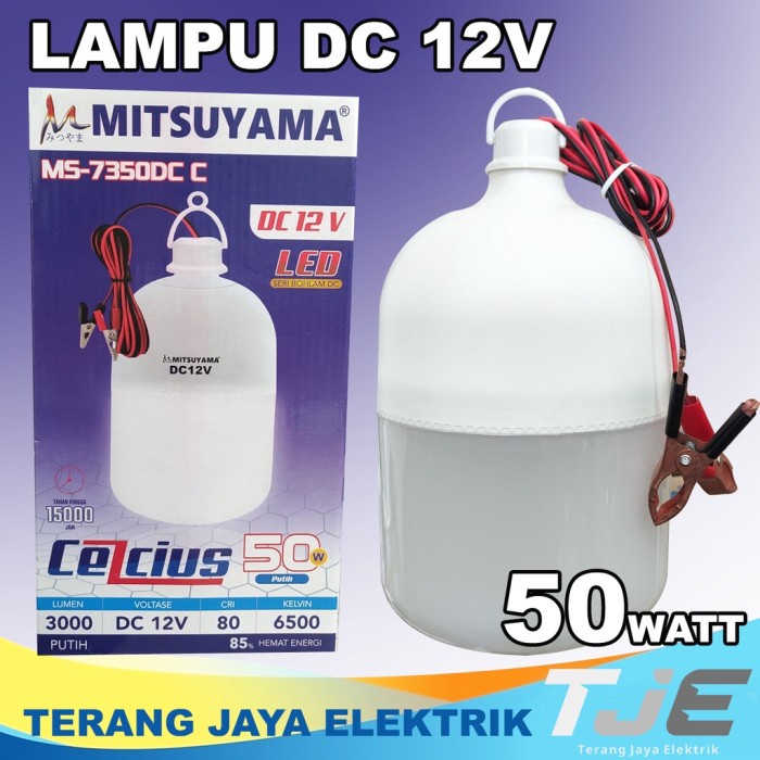 Jual New Lampu Aki / Lampu 12V / Lampu Dc Led 50 Watt Putih Mitsuyama - Sedia Lampu Aki 12 Volt ...