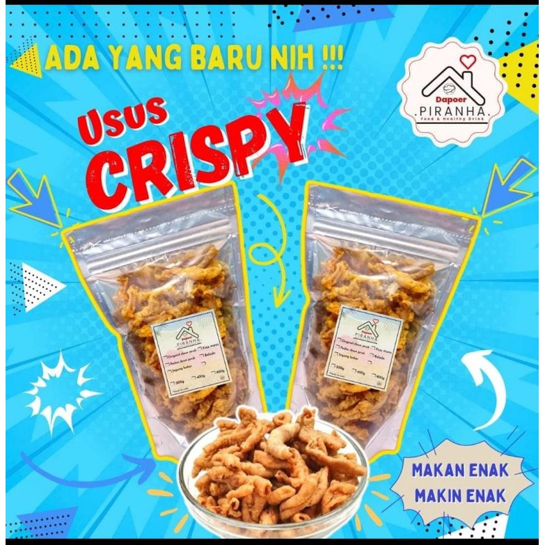 Jual usus crispy renyah gurih kemasan 500gr | Shopee Indonesia