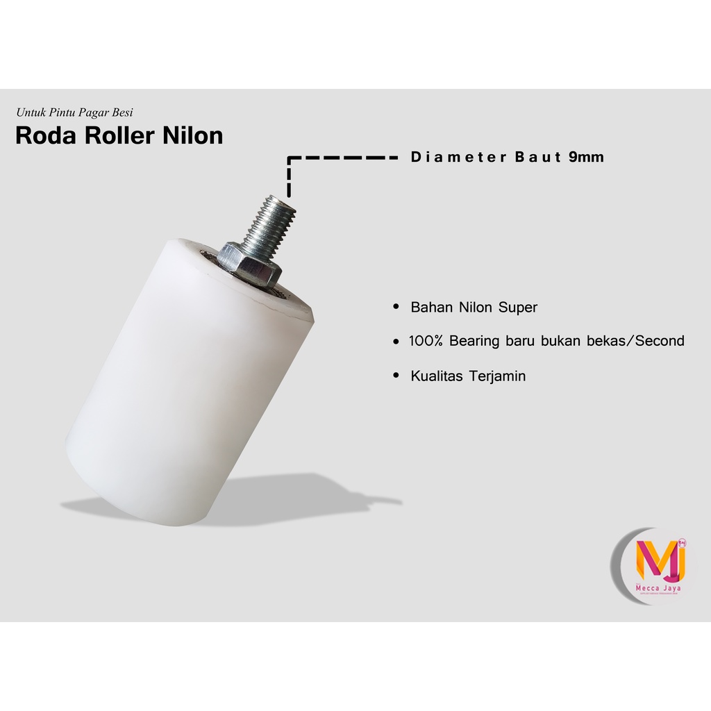 Jual Roda Roller Nilon | Untuk Pintu Pagar Sliding | Shopee Indonesia