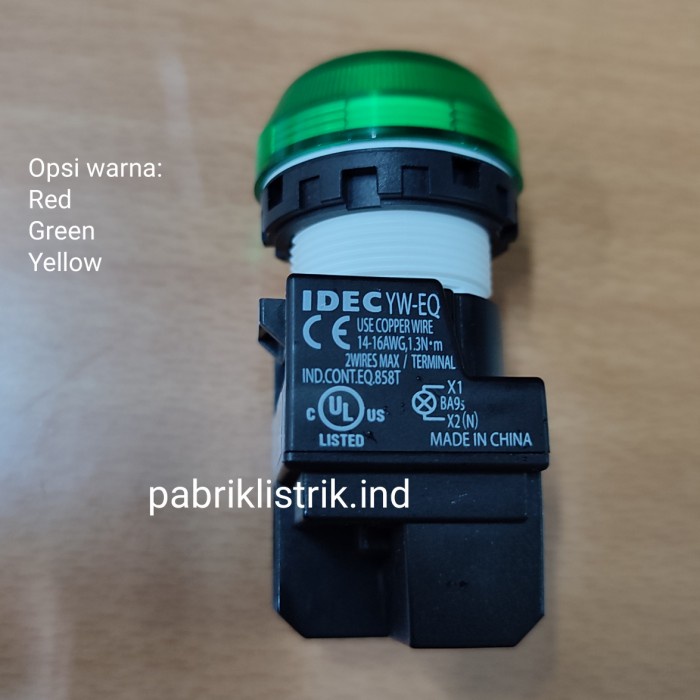 Jual Pilot lamp 22mm YW1P 2EQ 220V AC atau 24V DC | Shopee Indonesia