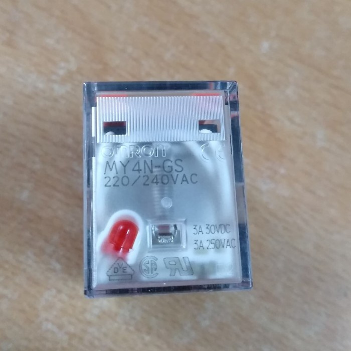 Jual Relay MY4N GS coil 220V AC Omron original MY4 | Shopee Indonesia