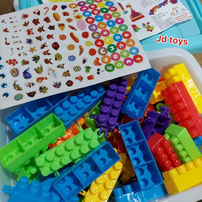 Jual Rubiq Mainan Balok Susun Ukuran Besar - Mainan Lego Block Brick ...