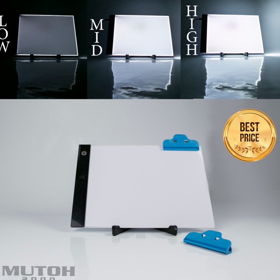 Jual FLASH SALE drawing tracing A4 copy board papan LED light pad ultra ...
