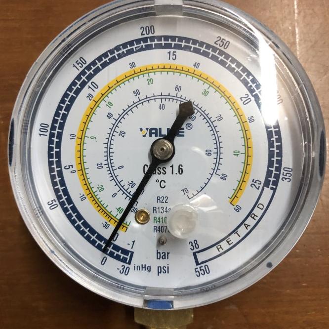 Jual Meteran Manifold Value R22 R410A | Pressure Gauge Value R22 R410A | Shopee Indonesia