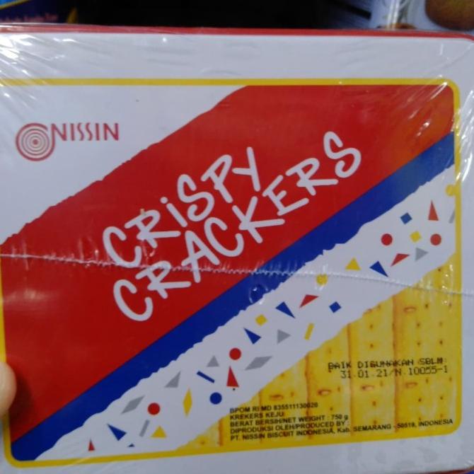 Jual Nissin Crispy Crackers 750gr-Biskuit Keju Kaleng-Cemilan-Grosir ...