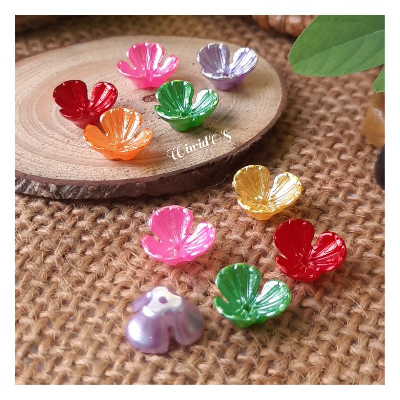 Jual (30 biji) MANIK MUTIARA BUNGA CLOVER 10 mm | Shopee Indonesia