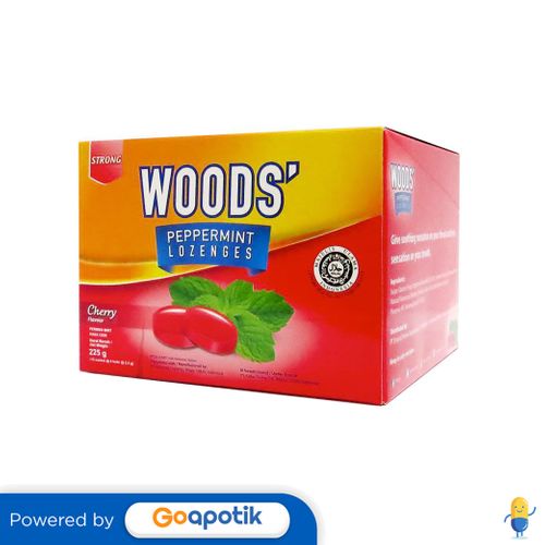 Jual Woods Peppermint Lozenges Rasa Cherry Box 15 Sachet | Shopee Indonesia