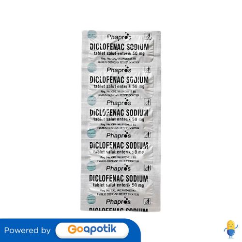 Jual DICLOFENAC SODIUM PHAPROS 50 MG STRIP 10 TABLET | Shopee Indonesia