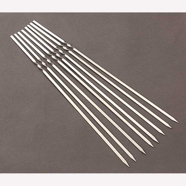 Jual Tusuk Sate Stainless Steel Reusable Cooking Tools - Barbeque Tusuk ...