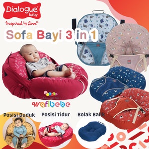 Jual Dialogue Baby Sofa Bayi 3 in 1 Multifungsi Tempat Duduk Tidur Bayi ...