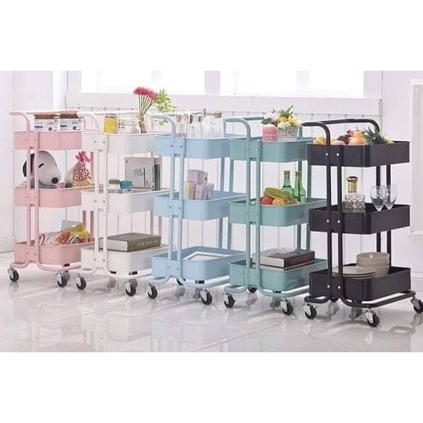 Jual Rak Troli Rak Serbaguna Rak Dapur 3 Tingkat Ukuran 41 x 30 x 76 Cm ...