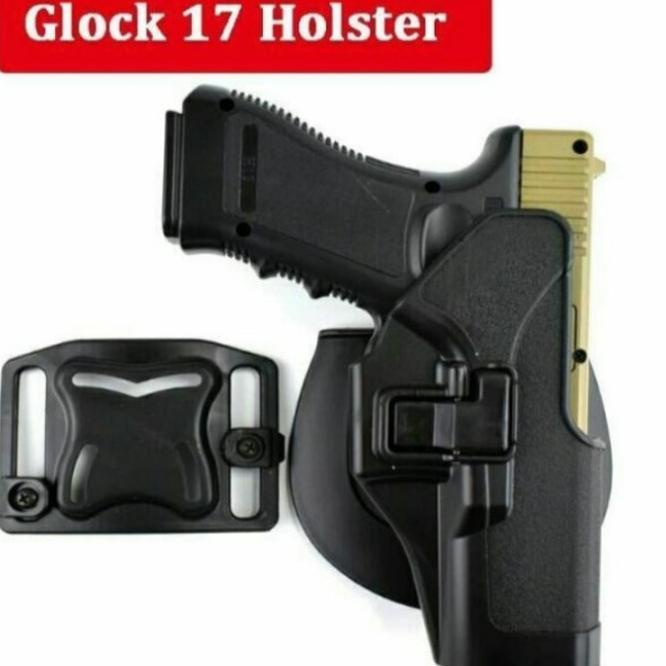 Jual Glock 17 Holster Black Hawk Sarung Pistol Air Soft Polisi | Shopee ...