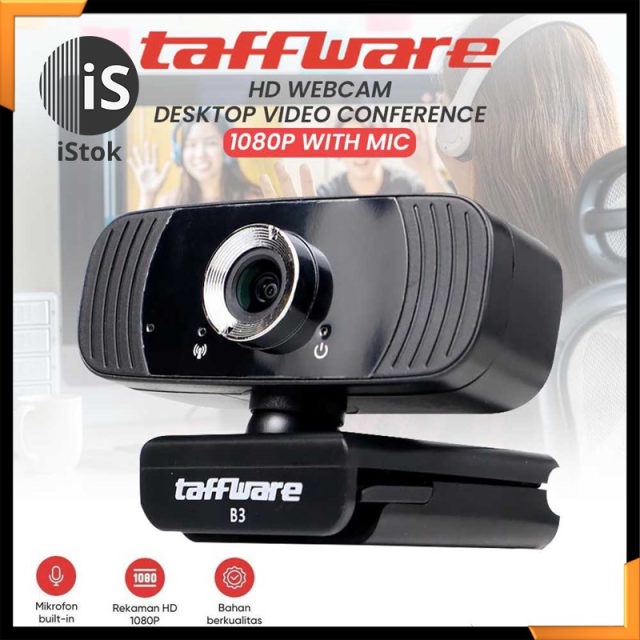 Jual Taffware HD Webcam Desktop Video Conference 1080P with Mic - B3 ...
