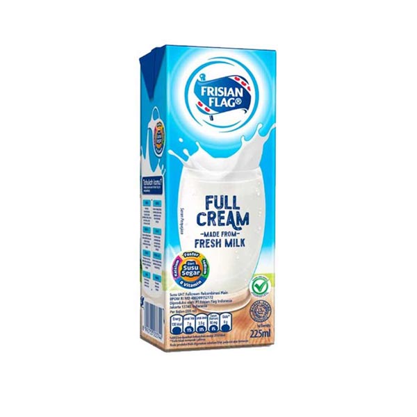 Jual FRISIAN FLAG UHT FULL CREAM 225 ML - SUSU | Shopee Indonesia