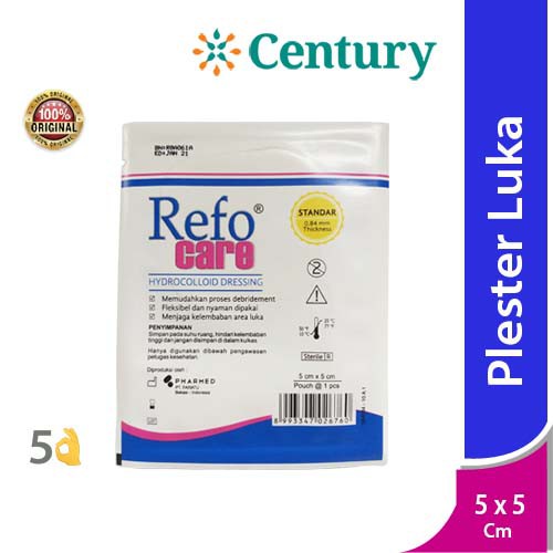 Jual Refocare 0.84 MM isi 5pc uk. 5x5cm / Refo care / Plester Luka ...