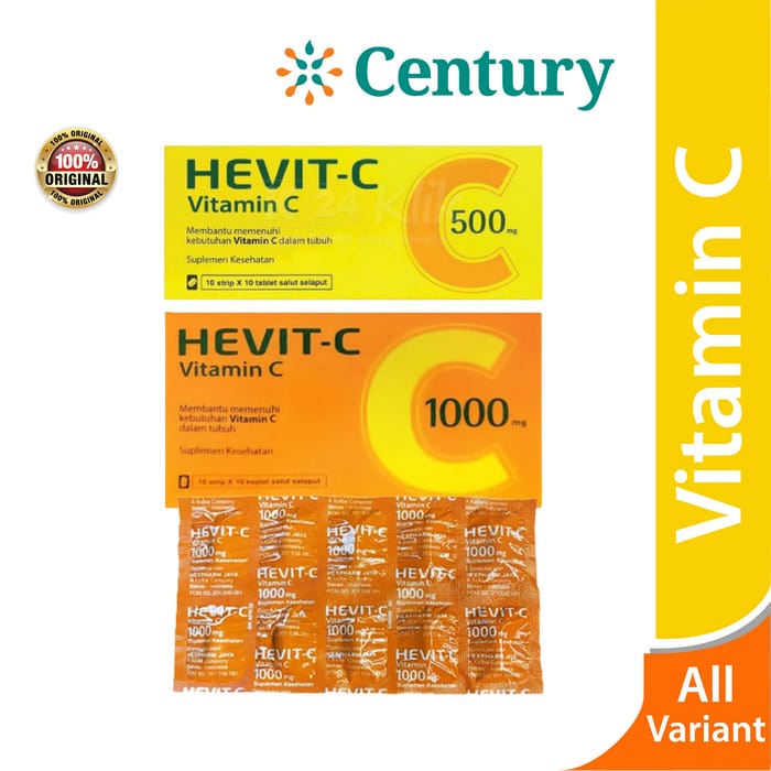 Jual Hevit-C Vitamin C 500 mg / 1000mg 1 Catchcover / Vitamin / Daya ... Jual Hevit-C Vitamin C 500 mg / 1000mg 1 Catchcover / Vitamin / Daya ...