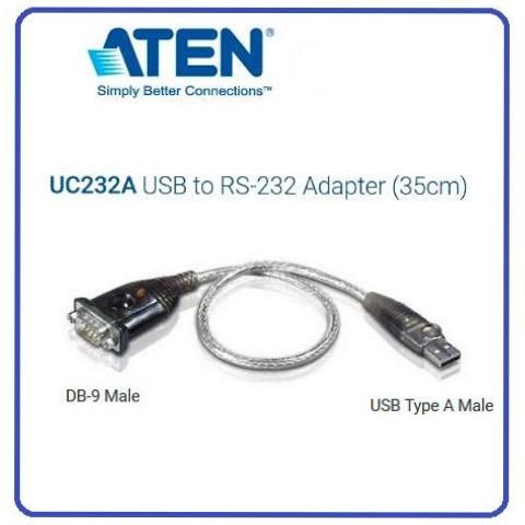 Jual USB to RS232 ATEN SERIAL DB9 Male | Shopee Indonesia