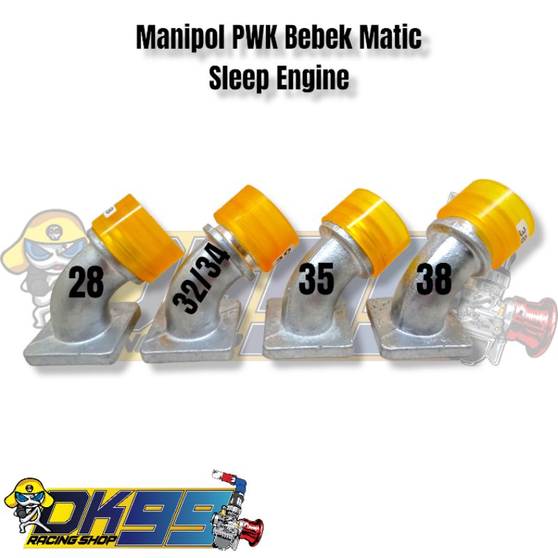 Jual Manipol intake teflon bebek matic sleep engine Pe Pwk 28 30 32 34 35 38 anti jebol | Shopee ...