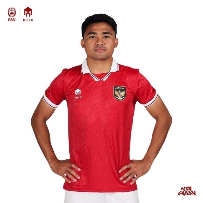 Jual MILLS Timnas Indonesia Jersey Home Player Issue 1123INA Red ...