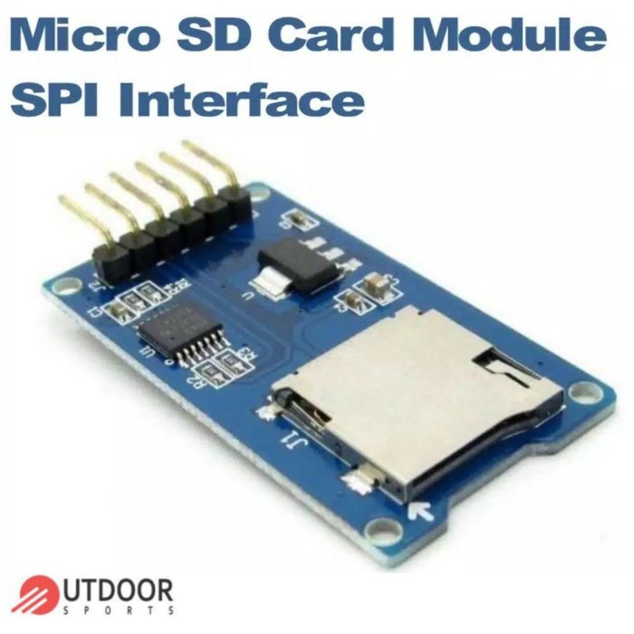 Jual Micro SD Card Reader Writer Module Reader Writer Arduino SPI ...