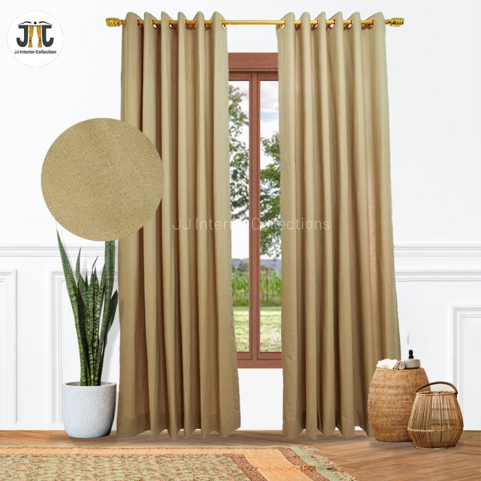 Jual Hodeng Gorden Jendela Tirai Pintu Sekat Ruangan Hordeng Java Minimalis Linen | Shopee Indonesia