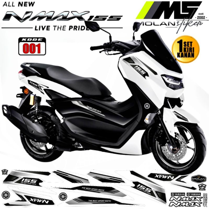 Jual Decal Sticker Striping Variasi NMAX 155 Connected /New Nmax 2020 ...