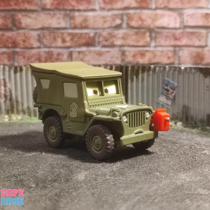 Jual Mattel Disney Cars Pit Crew Member Sarge Loose With Lenticular Eyes | Shopee Indonesia