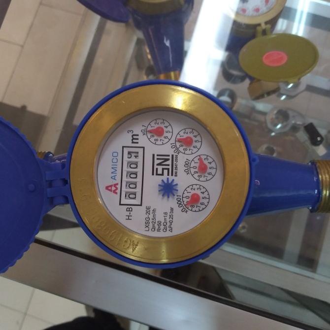 Jual Amico Water Meter - Flow Meter - Meteran Air Drat 3/4" Inch Sni ...