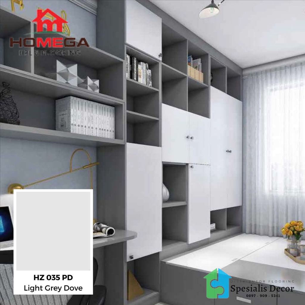 Jual Homega HPL Light Grey Dove | Shopee Indonesia