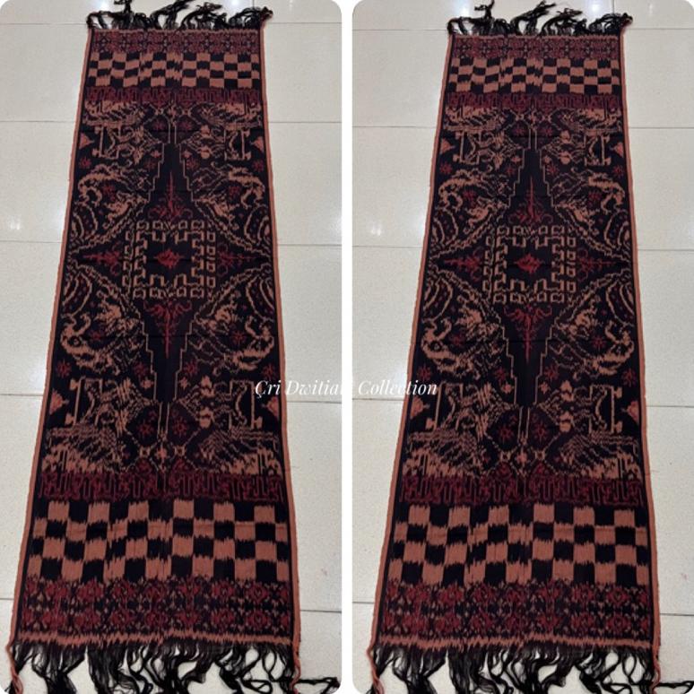 Jual Selendang Tenun Klasik Jadul Motif Gringsing Tenganan Bali ...