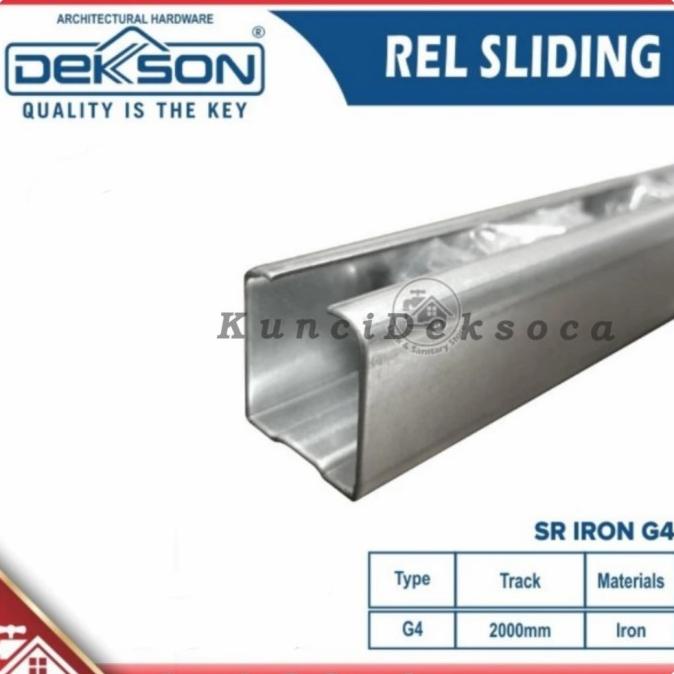 Jual Rel Sliding Dekson G4 Rail Pintu Geser 2M Galvanis Dekkson | Shopee Indonesia
