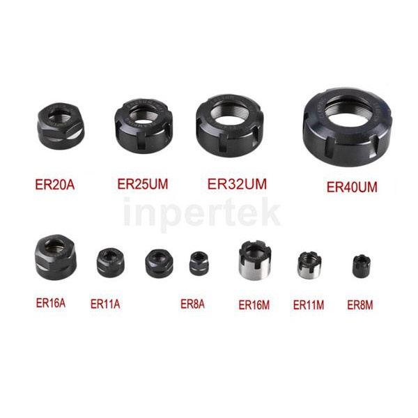 Jual Collet Nut Tutup Arbor Tutup Collet ER11 ER16 ER20 ER25 ER32 ER40 ...