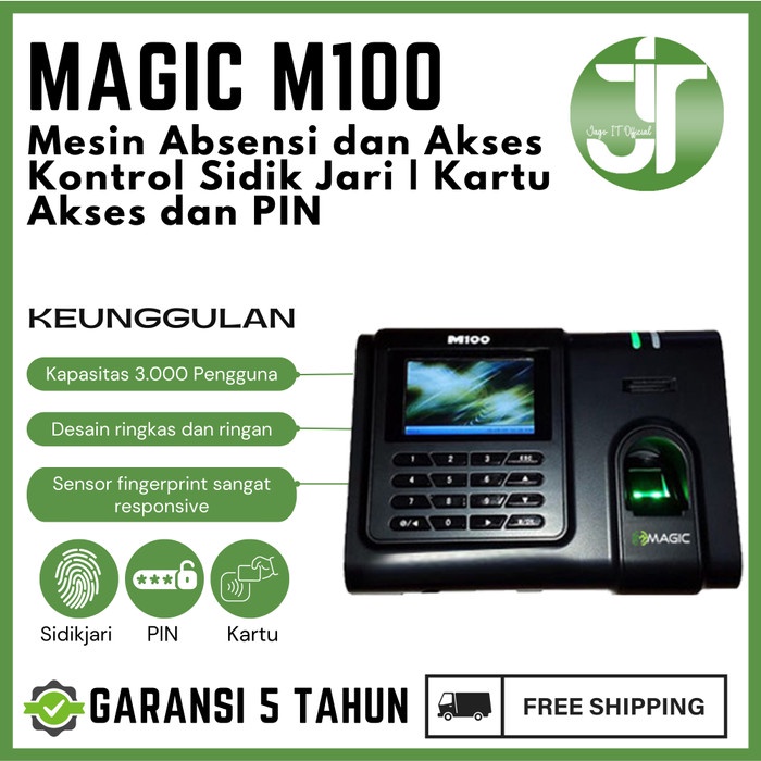 Jual Mesin Absensi Sidik Jari Dan Akses Kontrol Fingerint Magic M1 | Shopee Indonesia
