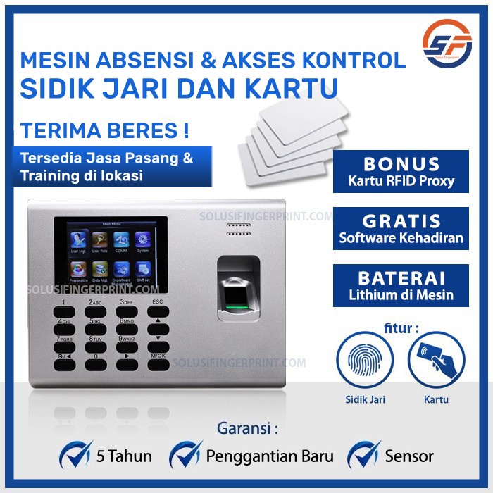 Jual Mesin Absen Sidik Jari Dan Akses Kontrol Pintu Icon 34 Mesin ...