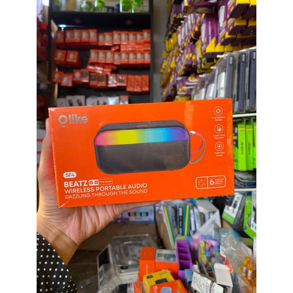 Jual OLIKE SF4 SPEAKER BLUETOOTH PORTABLE STEREO TWS WIRELESS SPEAKER ...