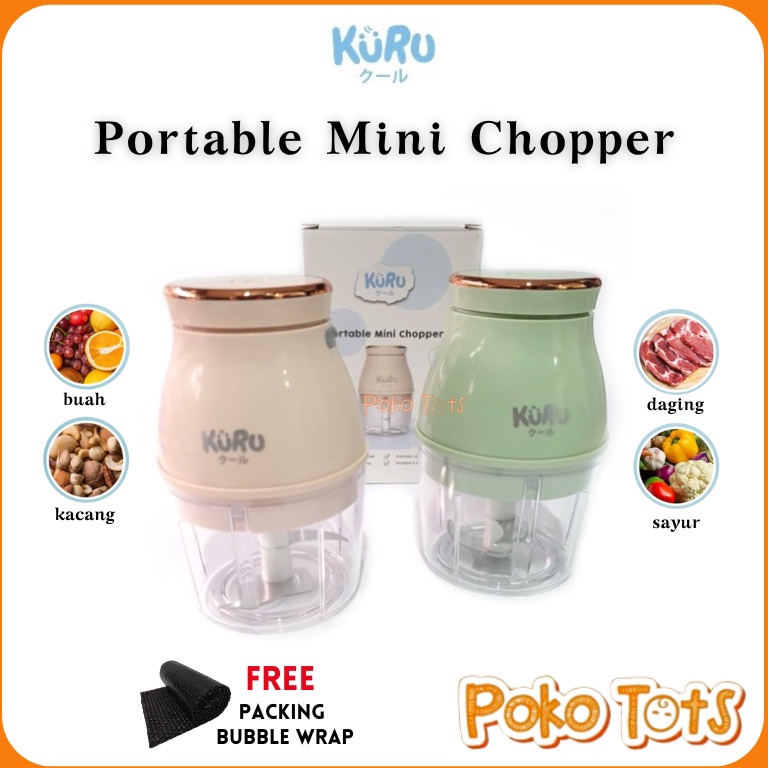 Jual Harga Spesial!!!! Kuru Baby Potable Mini Chopper Blender Elektrik ...