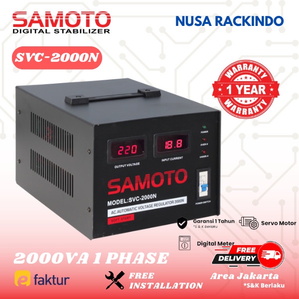 Jual Stabilizer SAMOTO 2000VA - 2000N | Shopee Indonesia