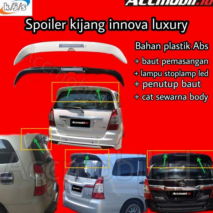 Jual spoiler toyota kijang innova luxury model luxury plastik dengan ...