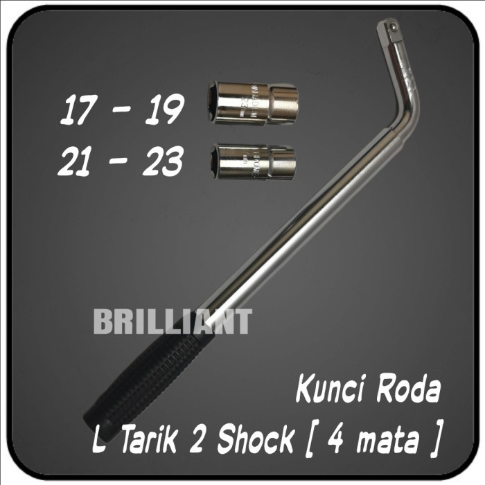 Jual Kunci Roda L Tarik 2 Mata Shock Ukuran 17mm/19mm/21mm/23mm ...