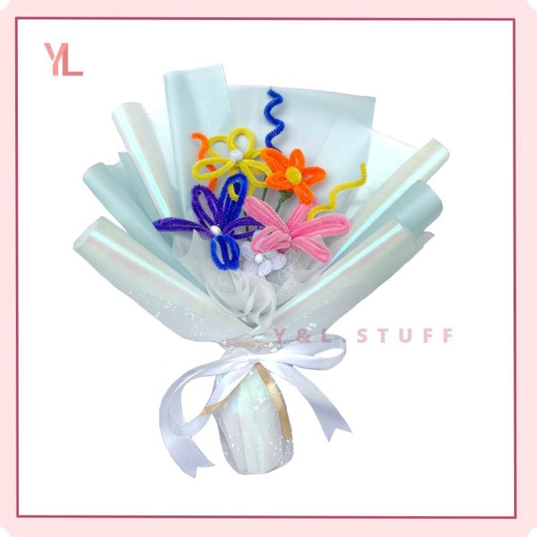 Jual Terbaru BLOOMS BUCKET/BUKET PIPE CLEANER/ BUKET KAWAT BULU MERCY ...