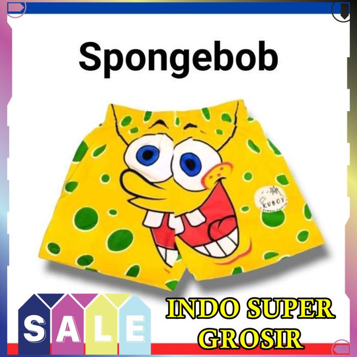 Jual BOXER SPONGEBOB BOXER KARAKTER BOXER GAMBAR KARTUN BOXER UNISEX ...